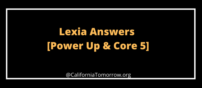 Lexia Answers Key 2024 [FREE ACCESS]